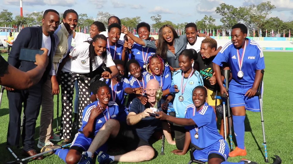Video News Footage: Women amputees in Rwanda play football to heal the ...